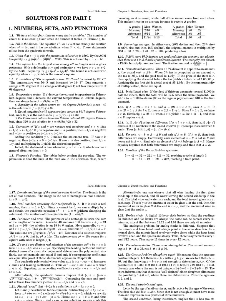 Mathematical Thinking Problem Solving and Proofs Solution Manual 1 ...