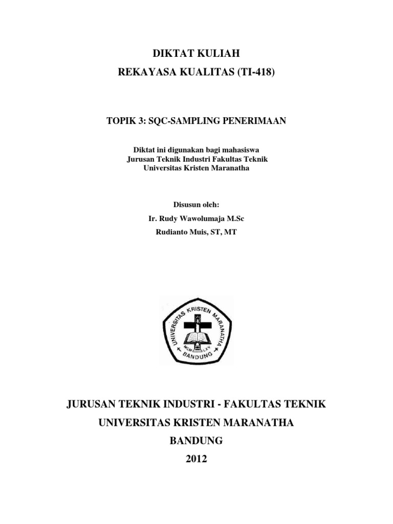 Sampling Penerimaan | PDF