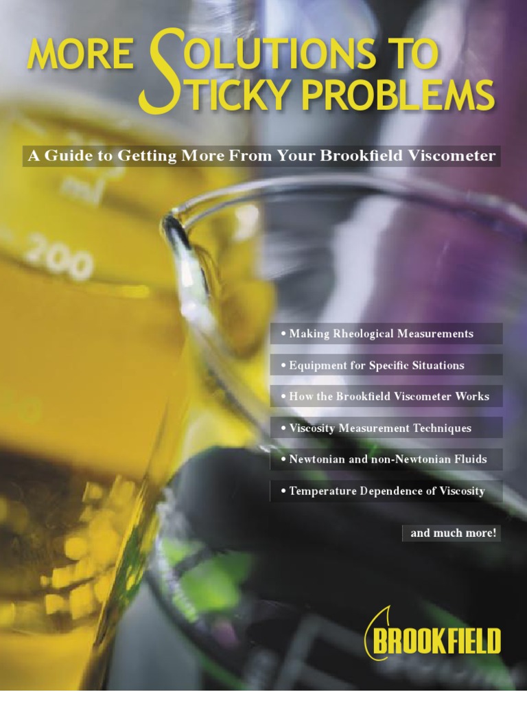 More Solutions To Sticky Problems | PDF | Rheology | Viscosity