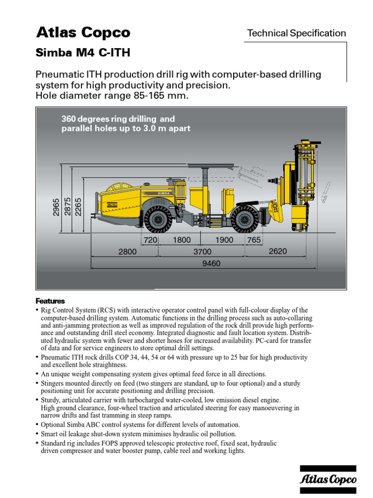 Simba M4 02 | PDF | Drilling Rig | Engines