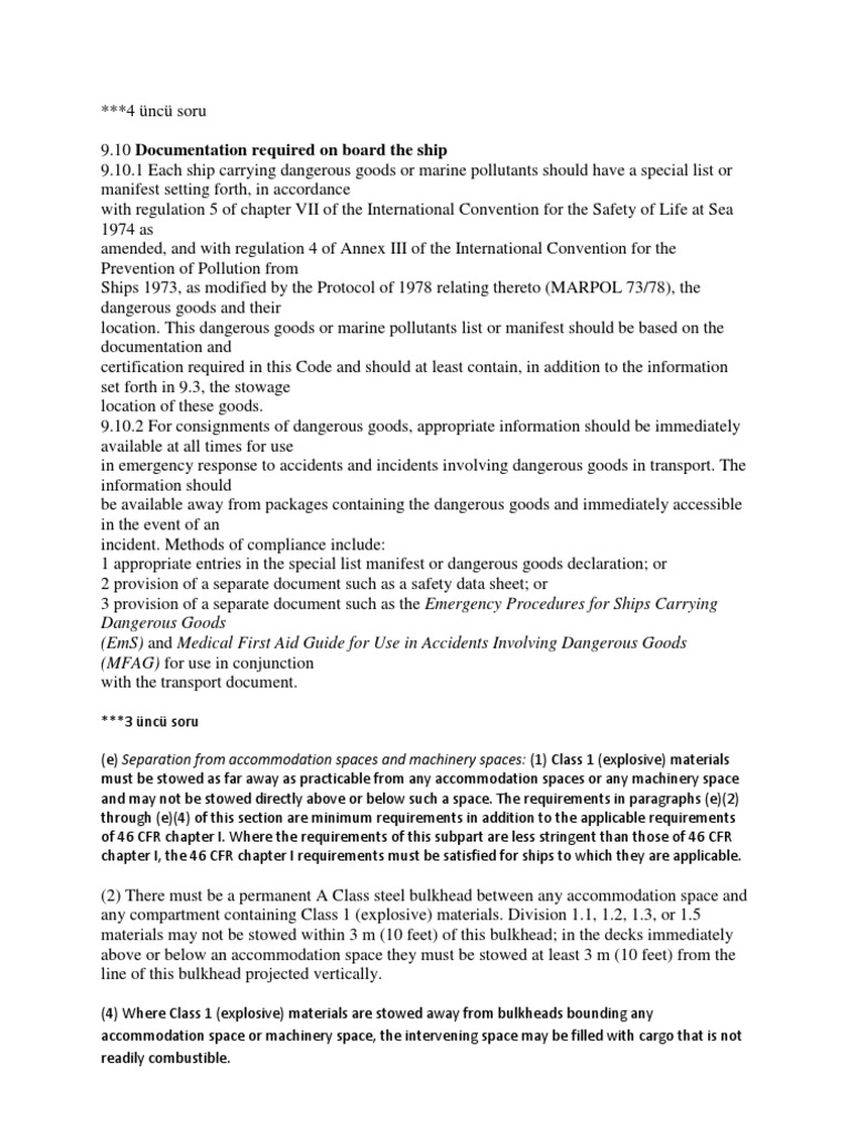 Dangerous Goods (Ems) and Medical First Aid Guide For Use in Accidents ...