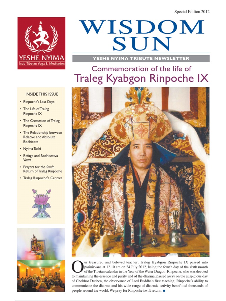 Traleg Rinpoche Tribute | PDF | Compassion | Mahayana