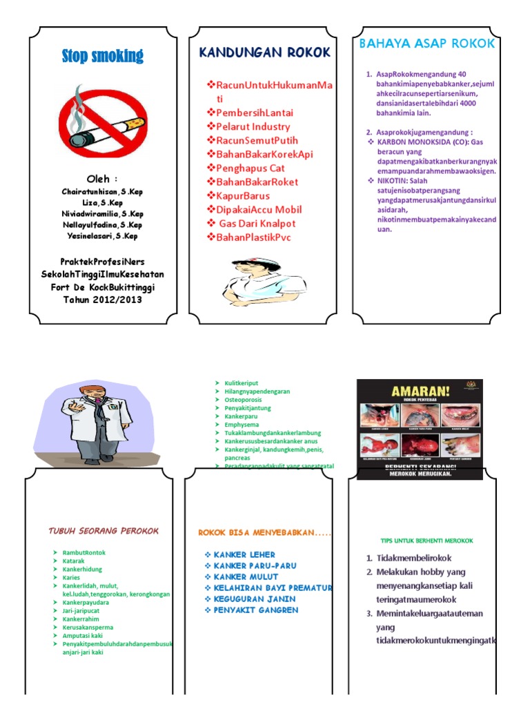 Leaflet Rokok | PDF