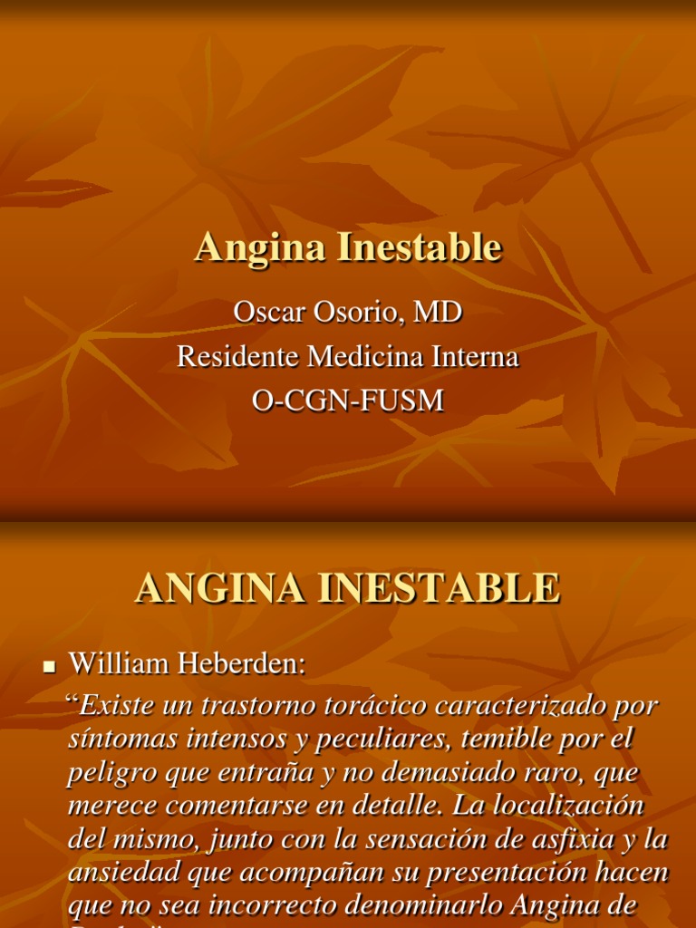 Angina Inestable | Angina de pecho | Arritmia cardiaca