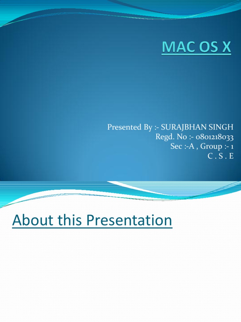 Mac Os X | PDF | Directory (Computing) | Mac Os