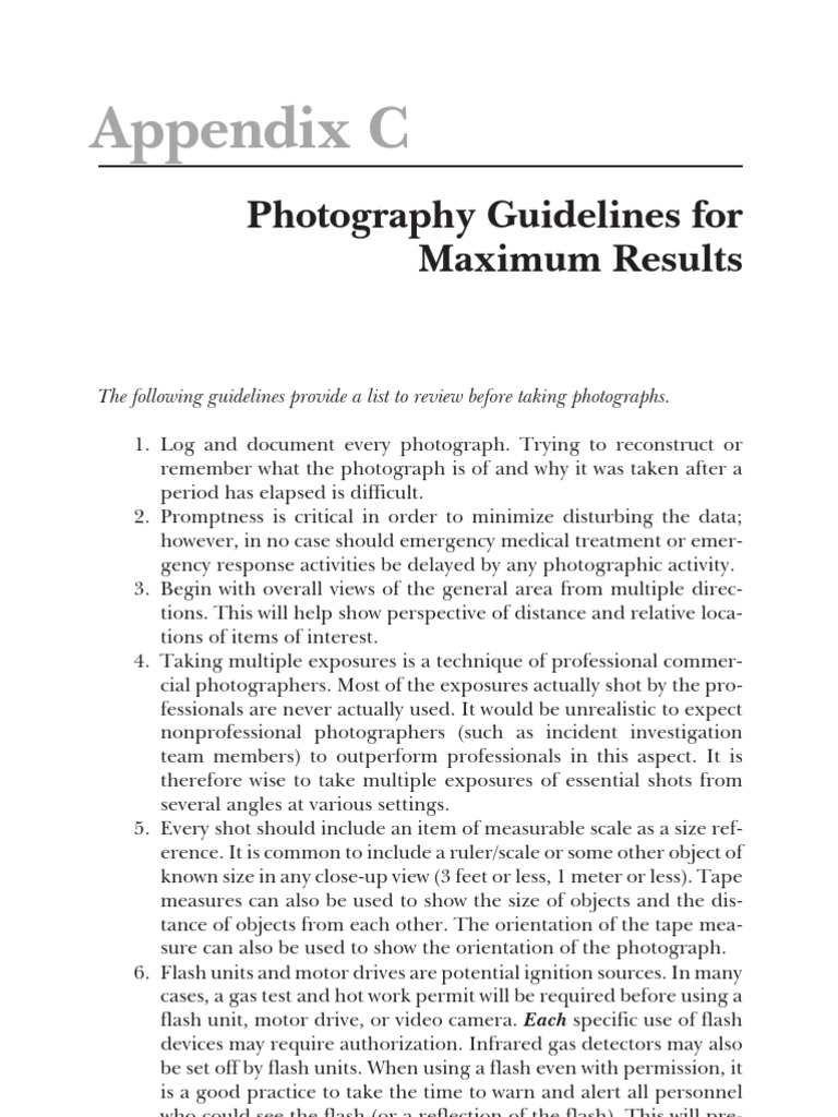 Appendix C: Photography Guidelines For Maximum Results | PDF | Camera ...