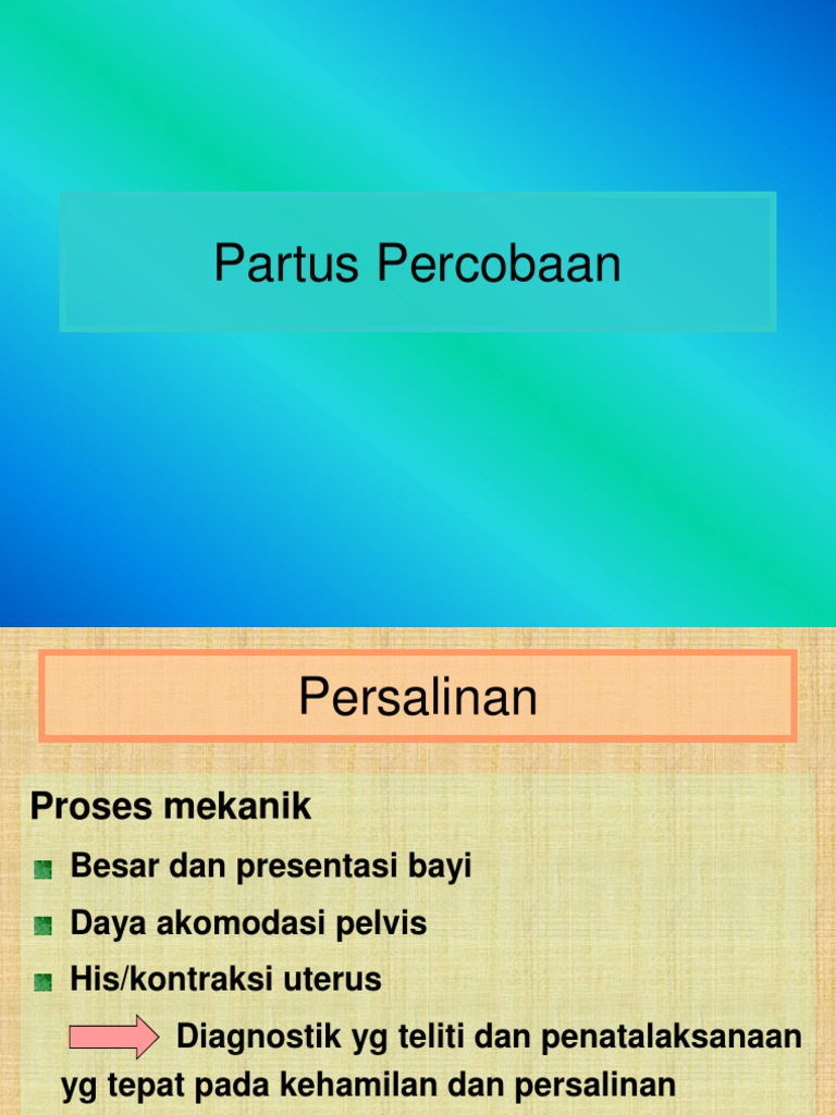PARTUS Percobaan | PDF