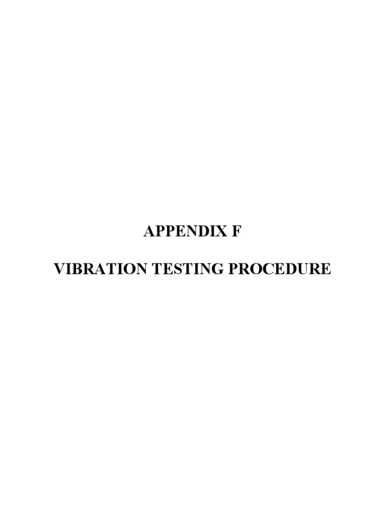 Vibration Testing Procedure For Pumps | PDF | Pump | Machines