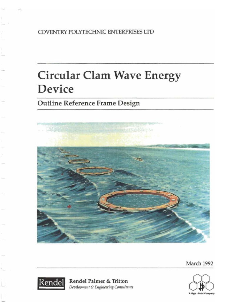 Circular Clam Wave Energy Device: Rendel | PDF | Hull (Watercraft ...