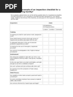 McDonald's Safety Inspection Checklist | PDF | Safety | Nature
