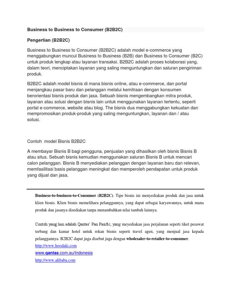 B2B2C | PDF | Bisnis | Komputer