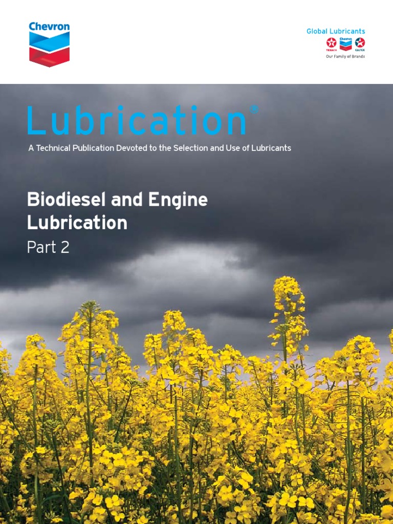 Lubrication: Biodiesel and Engine Lubrication | PDF