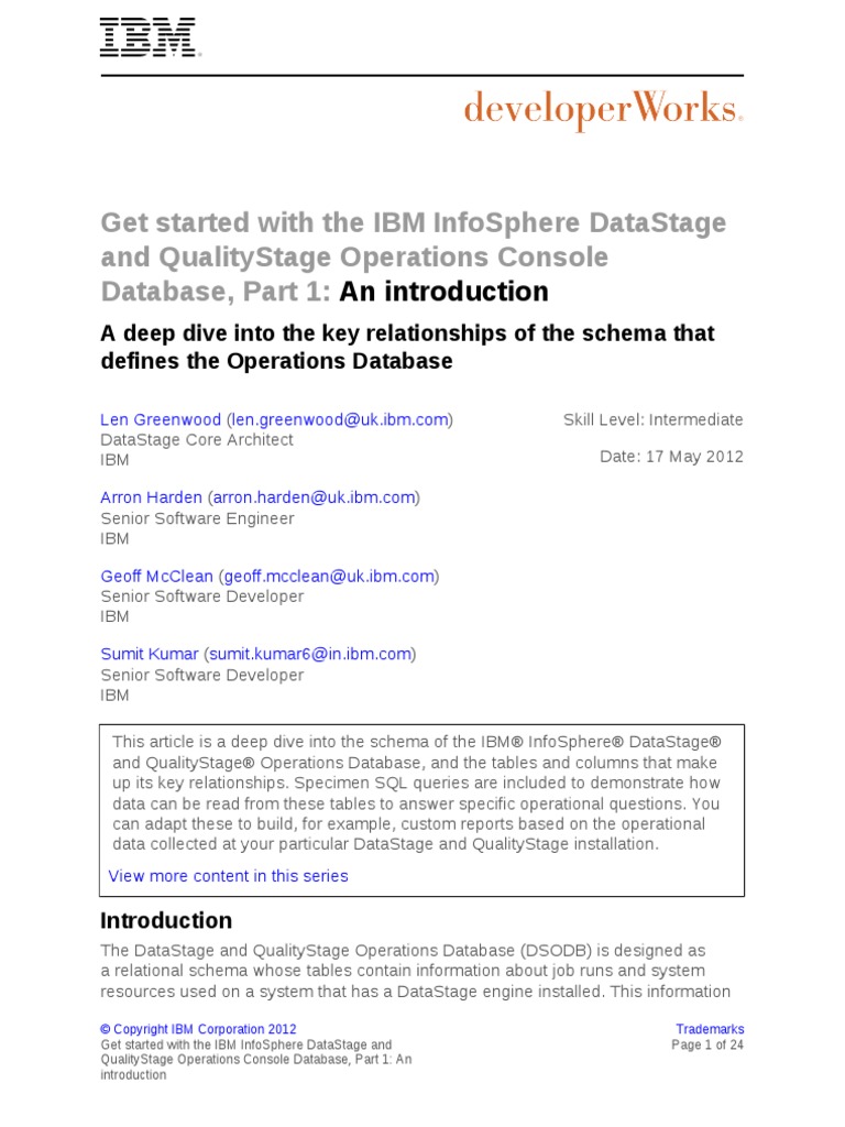 Schema Thatdefines The Operations Database | PDF | Table (Database ...