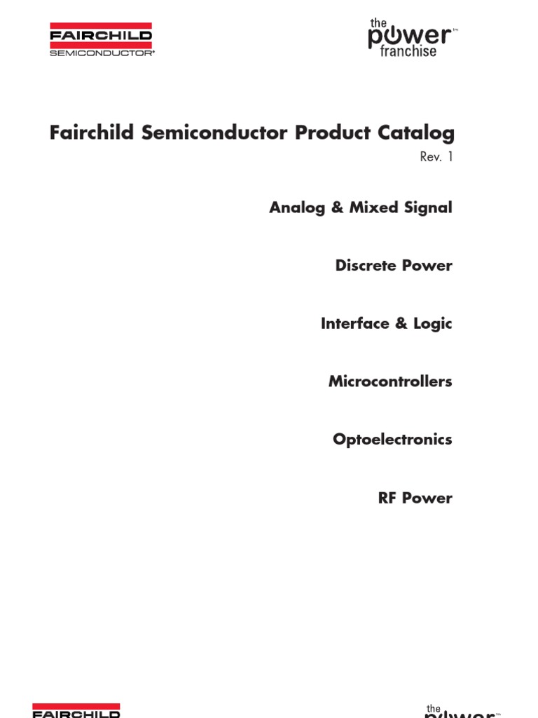 Fairchild Semiconductor Product Catalog: Analog & Mixed Signal | PDF ...
