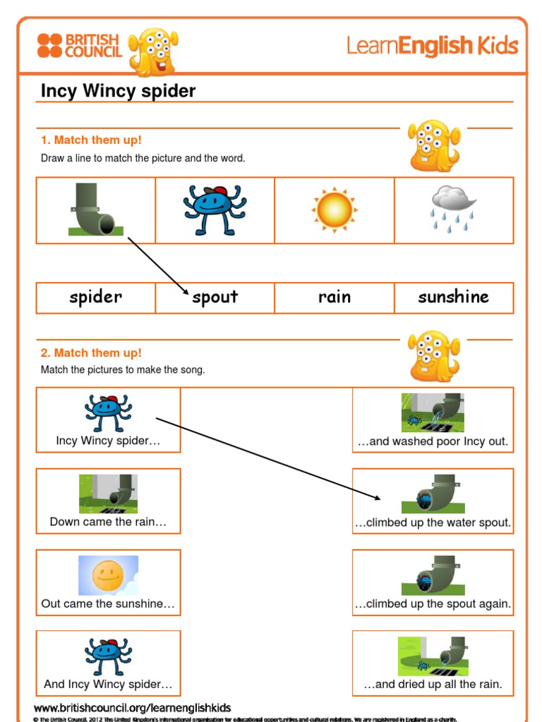 Incy Wincy Spider Activity | PDF