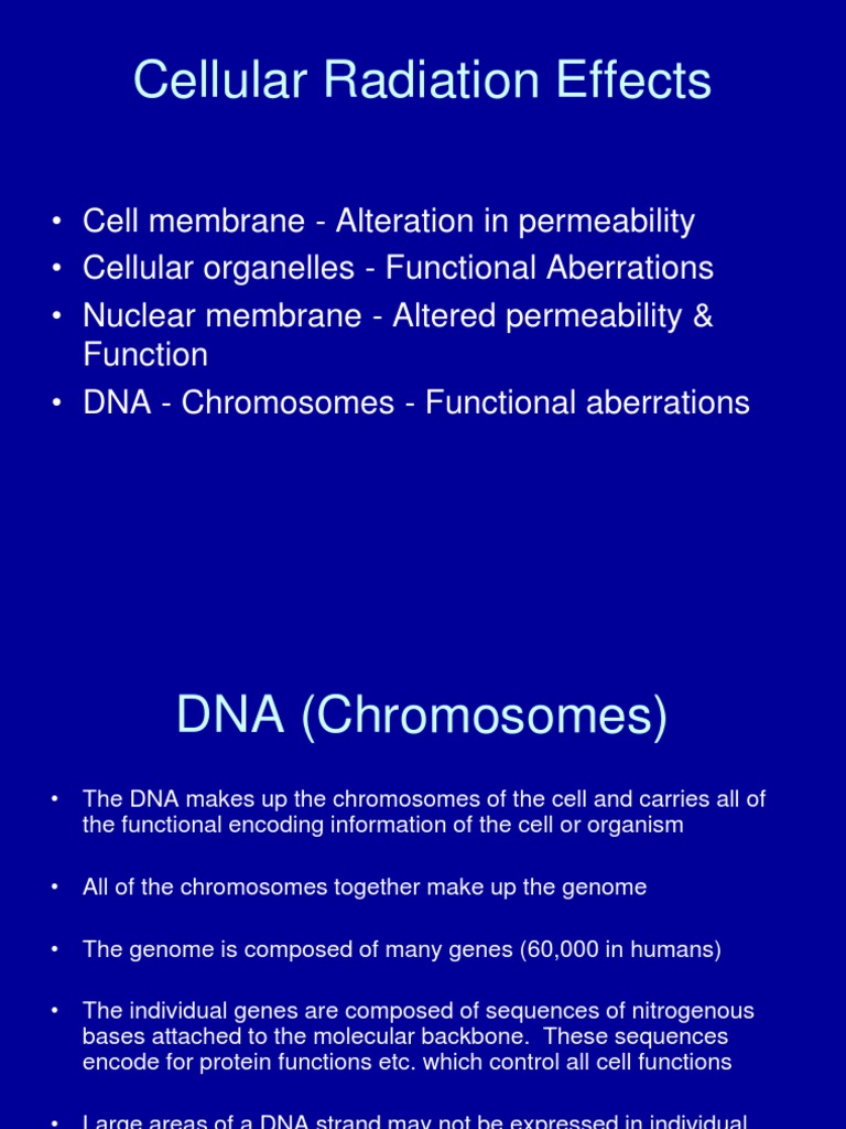 Impact of Radiation on DNA and Repair Mechanisms | PDF | Dna Repair ...