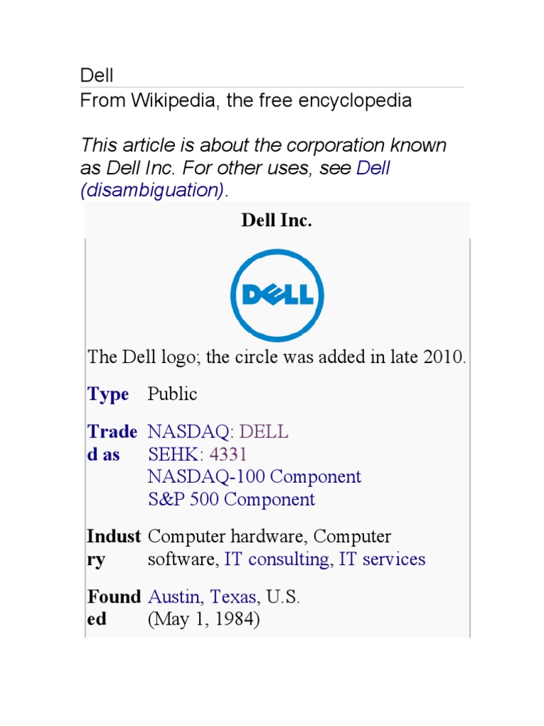 Dell Computers | PDF | Dell | Personal Computers