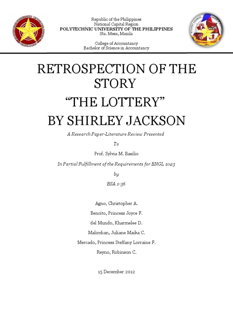 Analysis of Shirley Jackson's "The Lottery" | PDF
