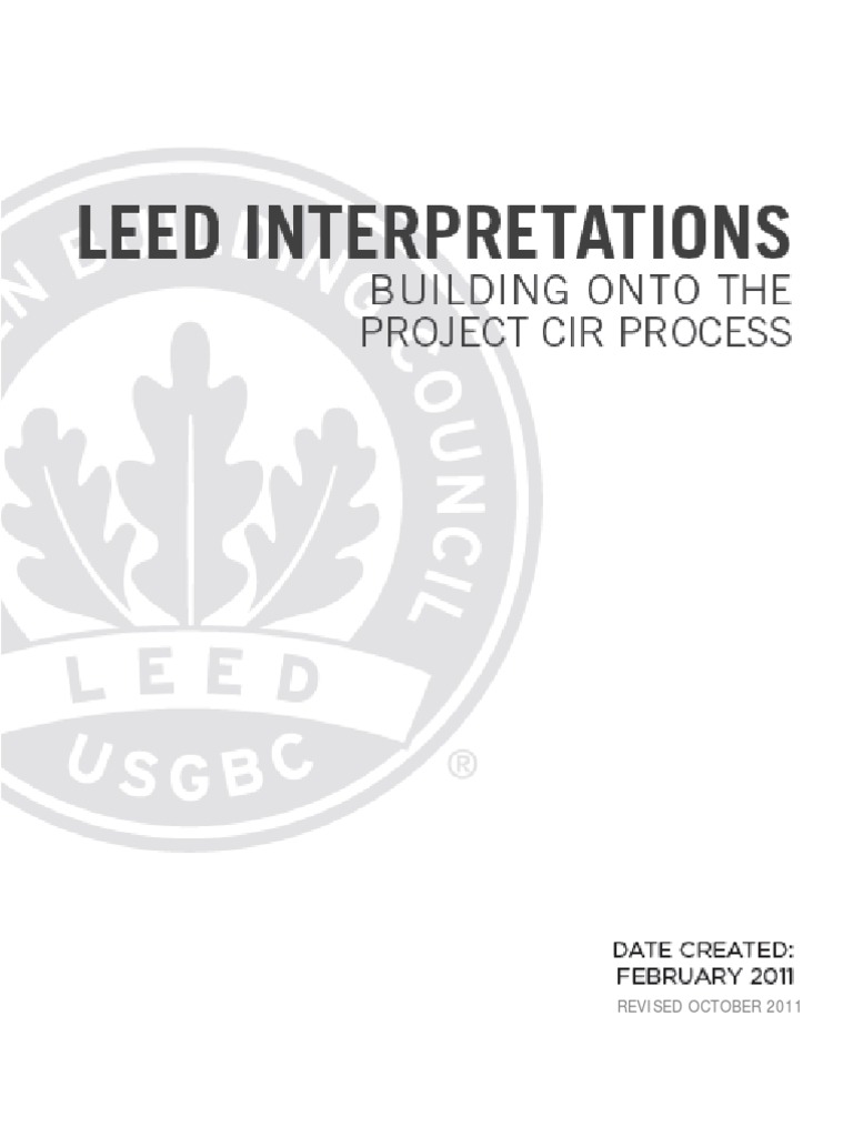 Understanding LEED Interpretations | PDF | Leadership In Energy And ...