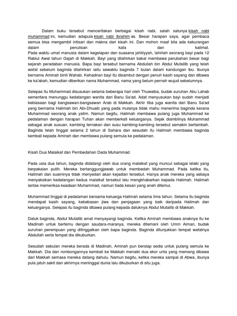 Cerita Nabi Muhammad | PDF