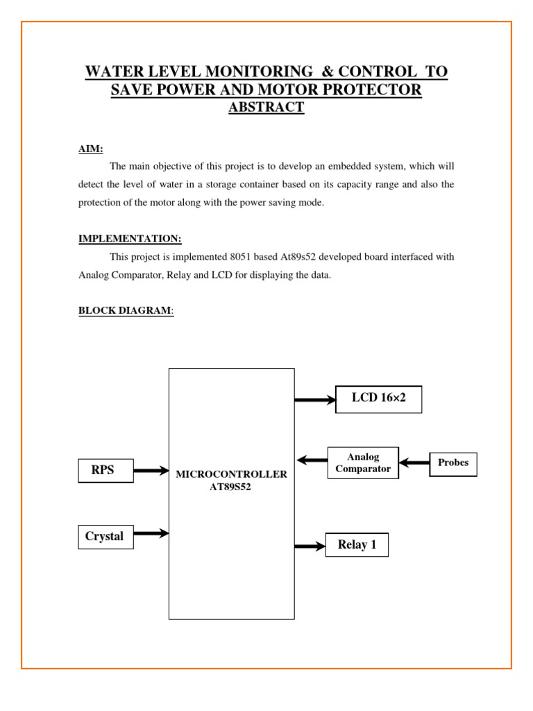 Water Level Monitoring | PDF