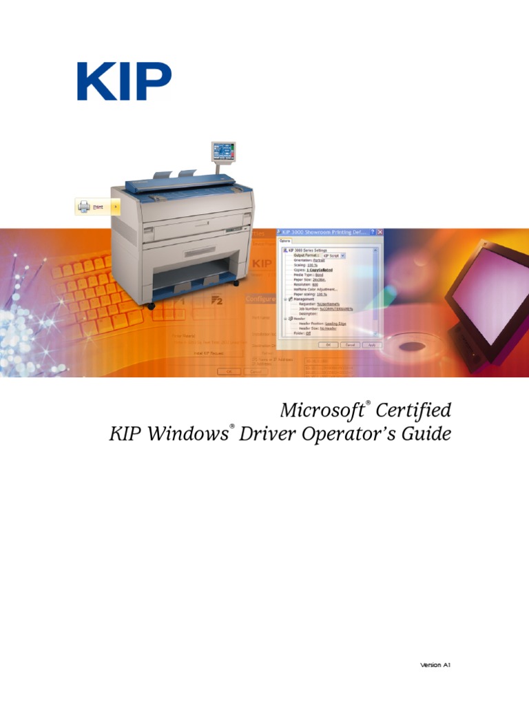 Driver Operators Guide KIP 3000 | PDF | Installation (Computer Programs ...