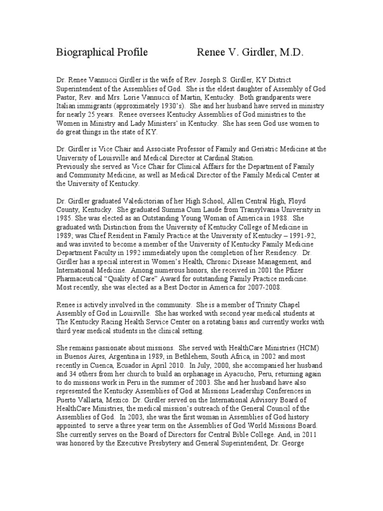 Dr. Renee V. Girdler Bio | Family Medicine | Medicine