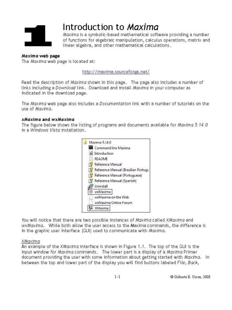 Maxima | PDF | Computers | Technology & Engineering
