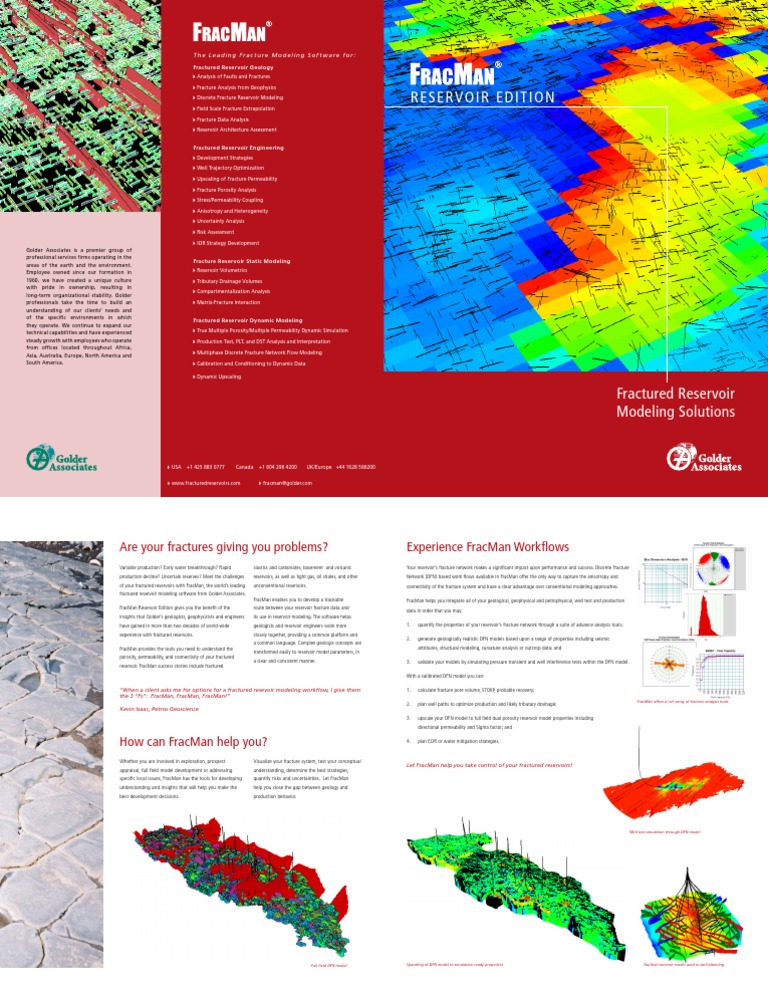 FracMan Reservoir Edition 2012 | PDF | Petroleum Reservoir | Science