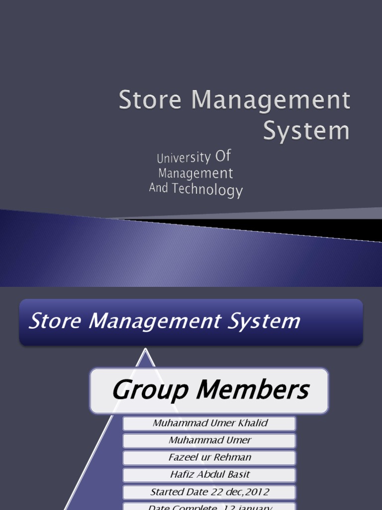 Store Management System (MS Access) | Download Free PDF | Microsoft ...