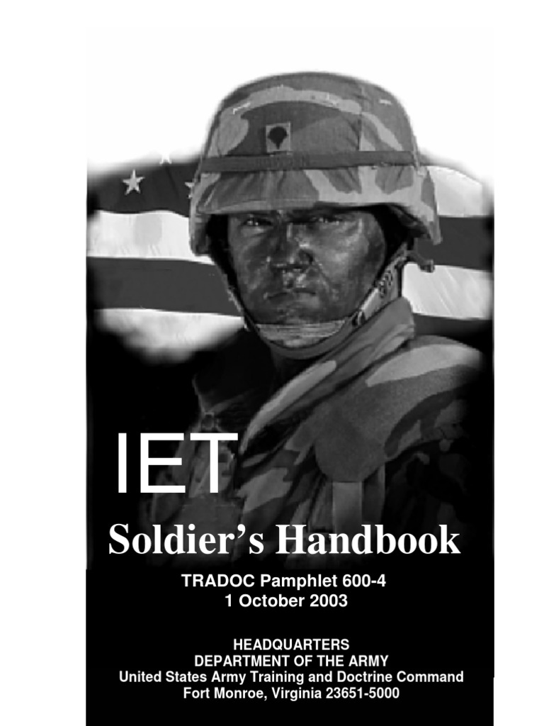 IET Soldier's Handbook Overview | PDF | Sergeant | United States Army