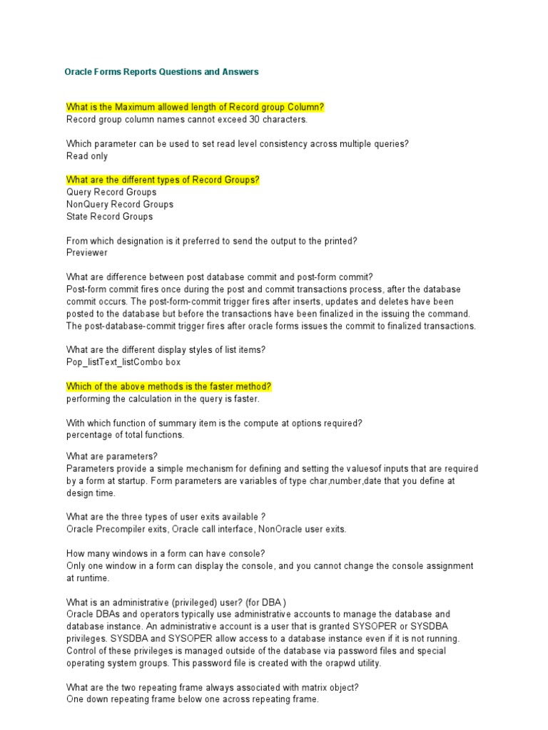 Oracle Pdf