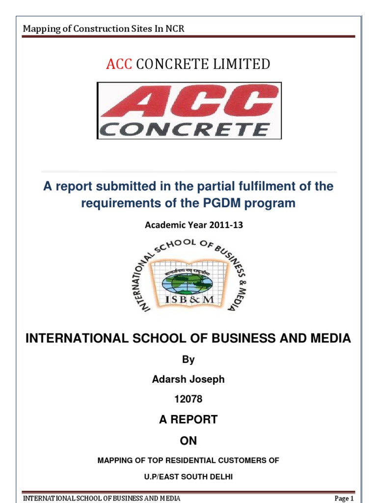 NCR Construction Site Mapping Report | PDF | Construction Aggregate ...