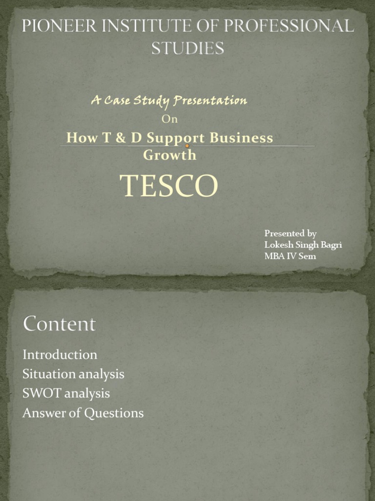 A Structured Approach to Training and Development: How Tesco Invests in ...