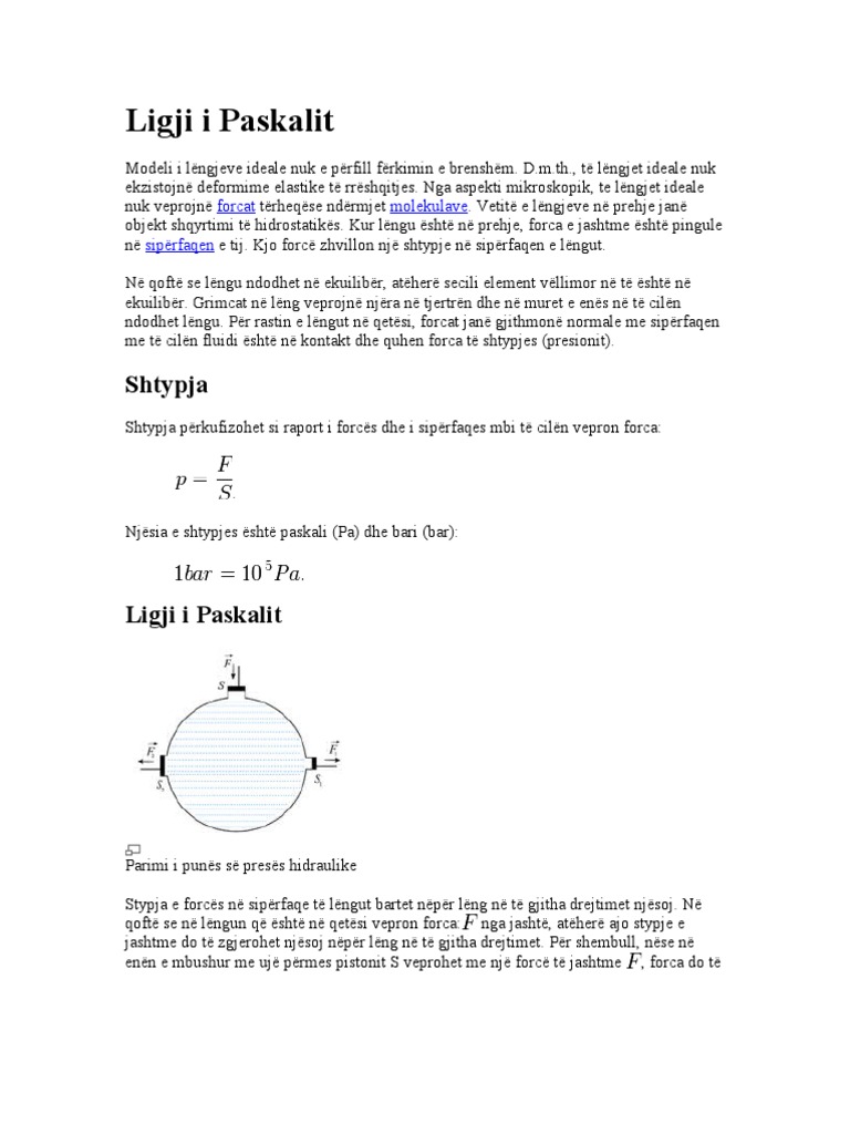 Ligji I Paskalit | PDF