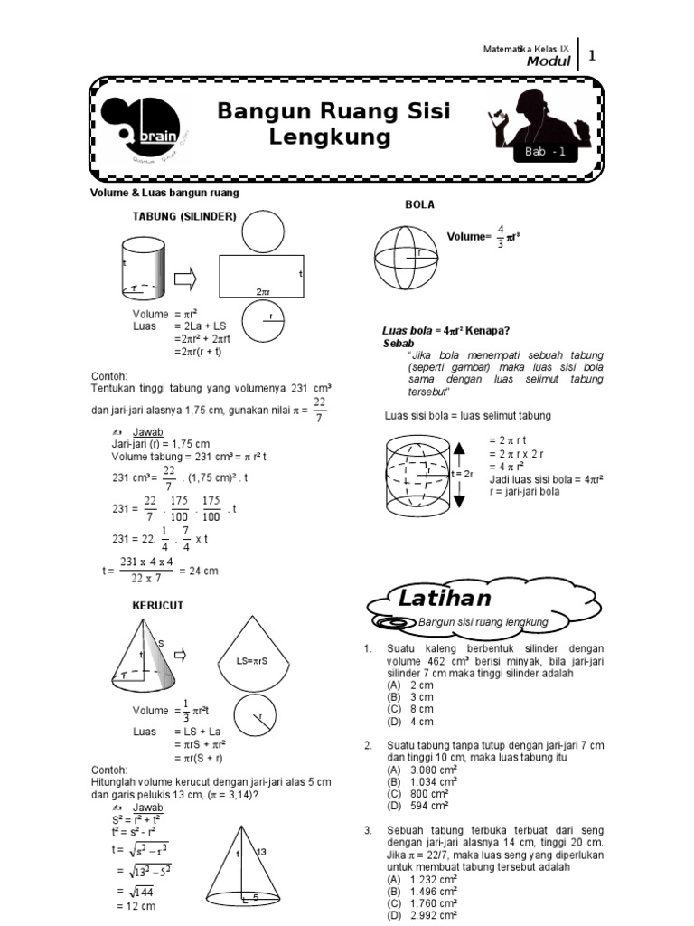 Bangun Ruang Sisi Lengkung | PDF