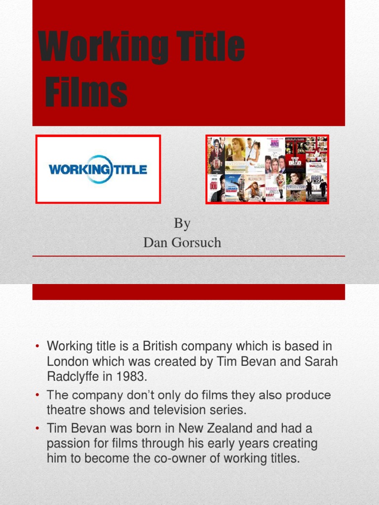 Overview of Working Title Films | PDF