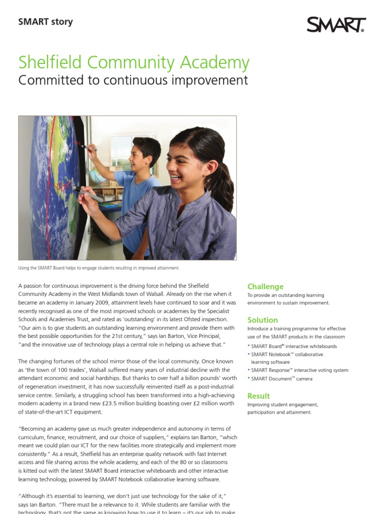 Shelfield Community Academy: Committed To Continuous Improvement | PDF ...