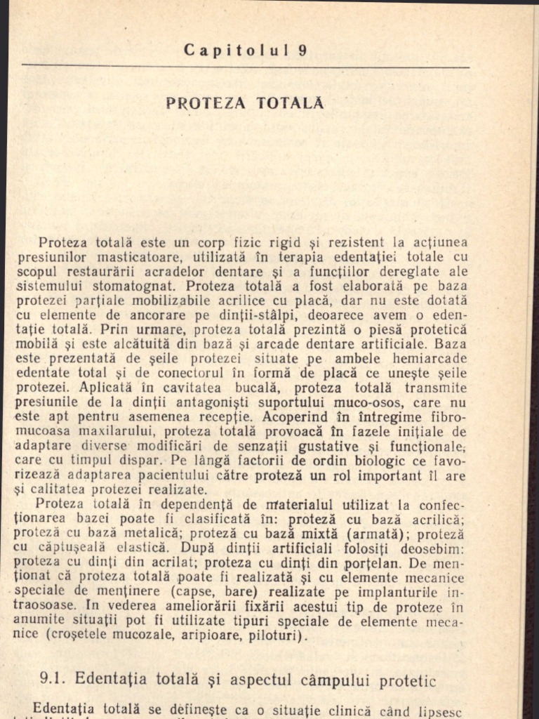 Proteza Totala | PDF