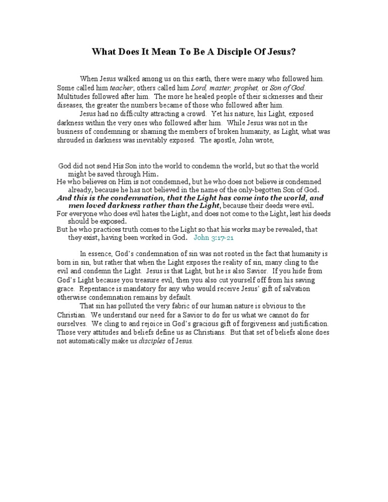 Understanding Discipleship in Christ | PDF | Religion & Spirituality