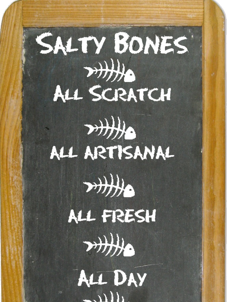 Salty Bones Menu | PDF | Salad | Hamburgers
