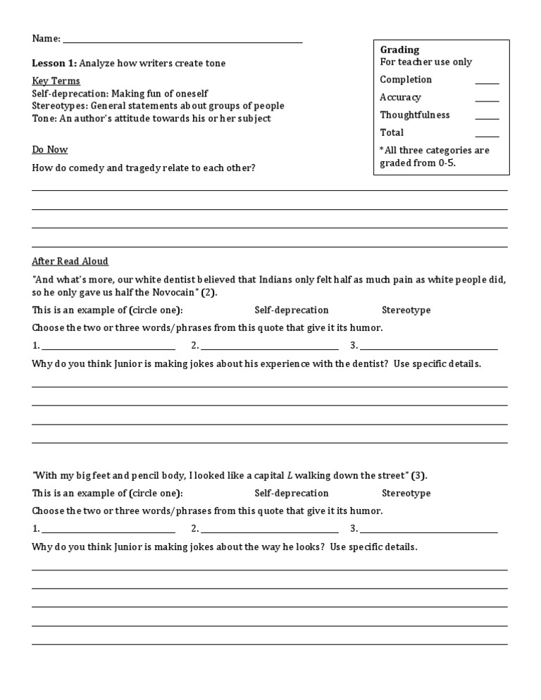 Analyzing Tone in Writing | PDF | Career & Growth | Language Arts ...