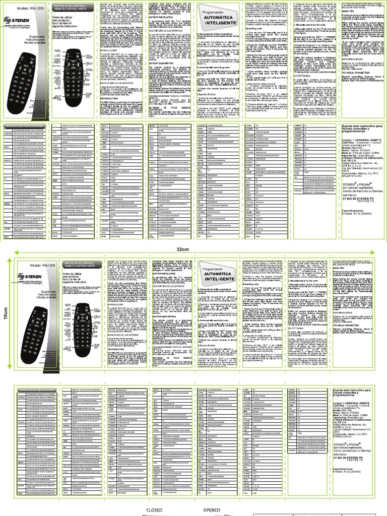 Manual Control Steren Rm-7 - intensivearctic