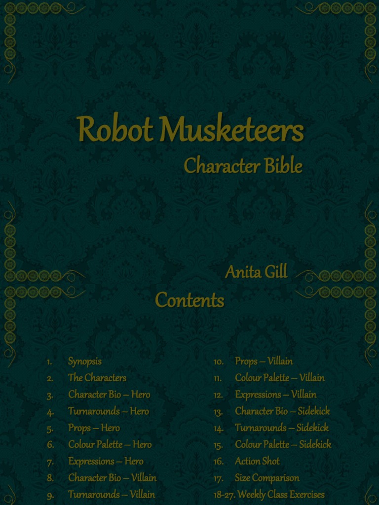 Robot Musketeers: Character Bible | PDF