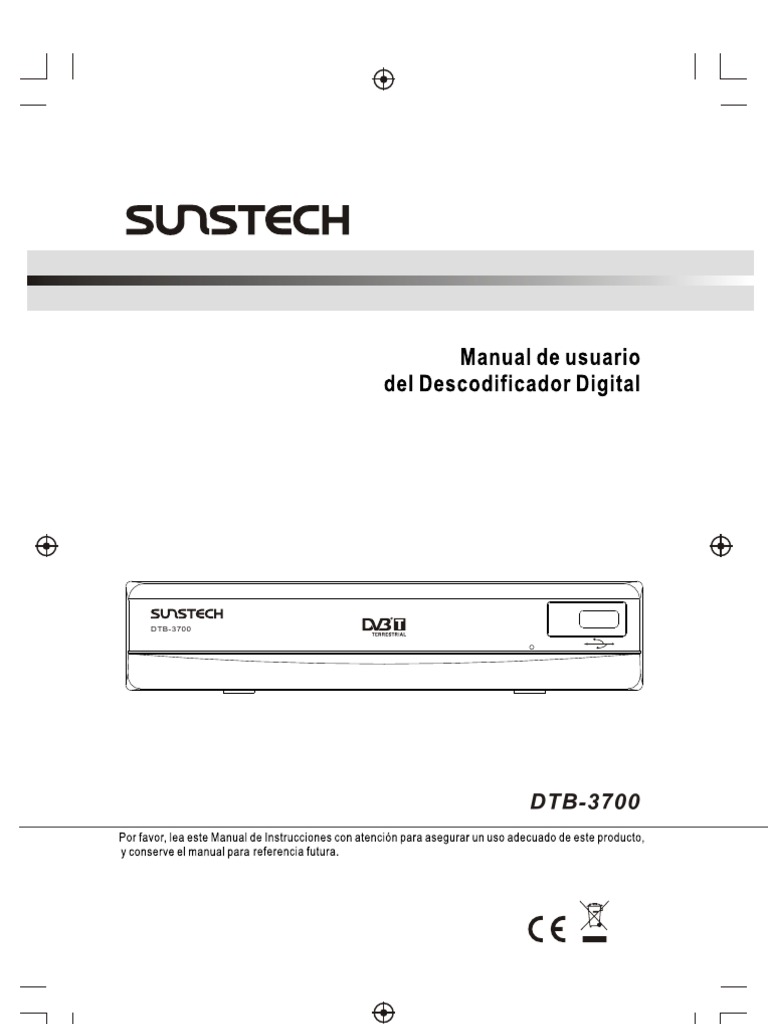 Receptor Digital DTB-3700: Guía Multimedia | PDF | USB | Archivo de ...