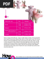 Red Cross Trauma Teddy Pattern | PDF | Knitting | Yarn