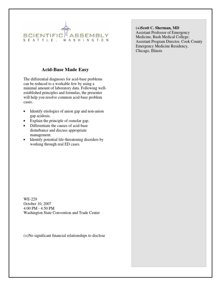 Acid-Base Made Easy | PDF | Intensive Care Medicine | Medical Specialties