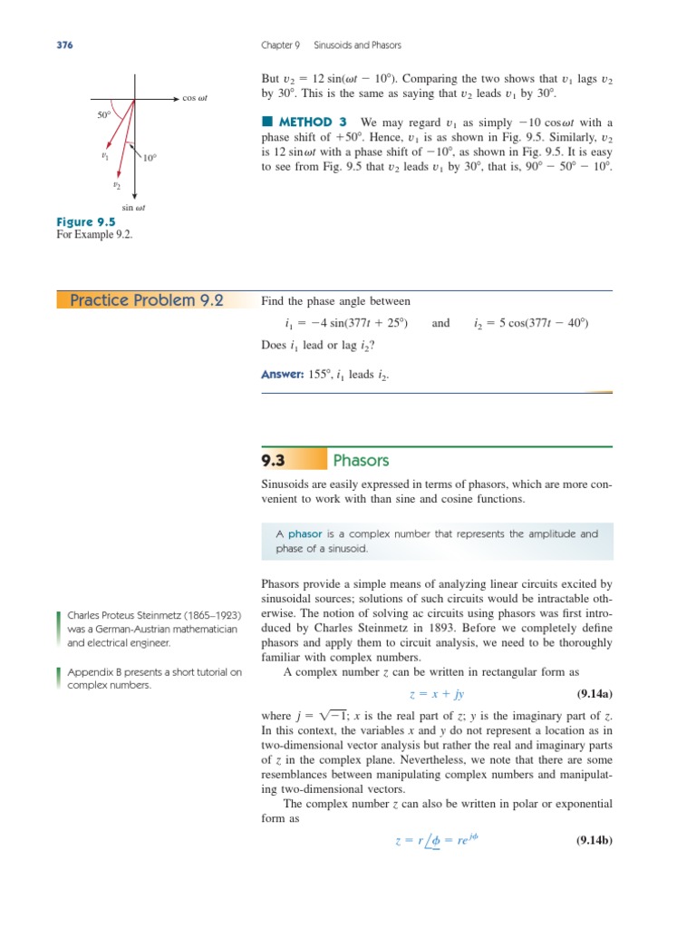 Phasor | PDF | Complex Number | Sine
