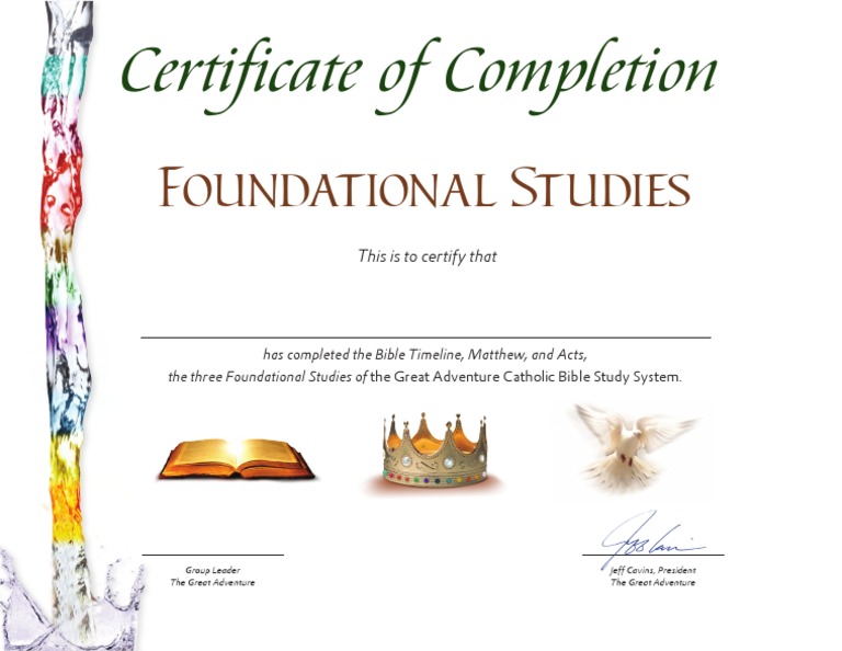 Foundational Studies Certificate | PDF | Religion & Spirituality