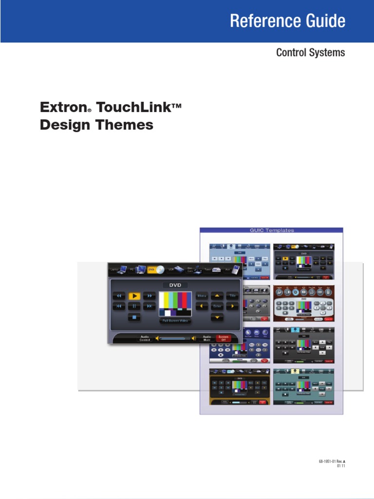 Extron® TouchLink | PDF | Icon (Computing) | Graphical User Interfaces